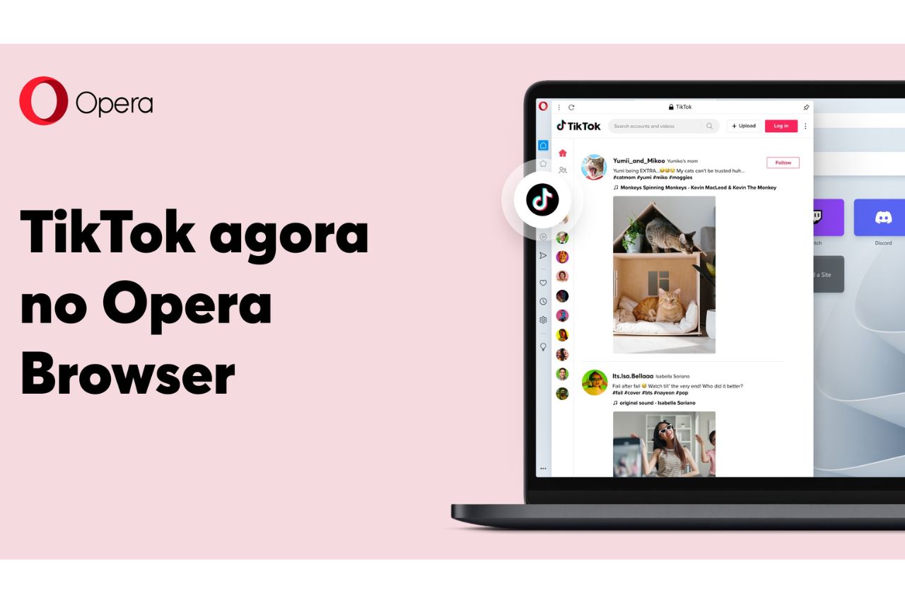 Opera se torna o primeiro navegador a adicionar suporte integrado ao TikTok - ABC Agora