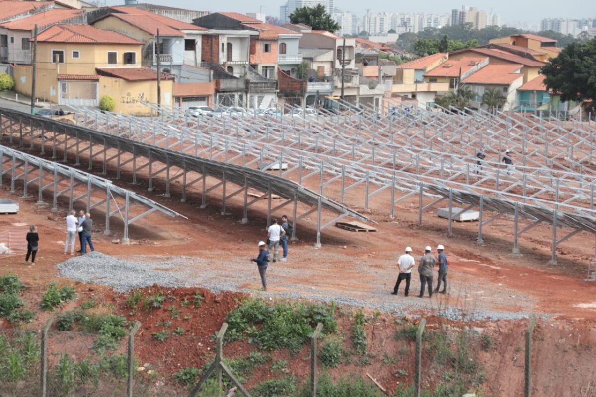 Santo André avança em obras de usina solar no Jardim Las Vegas - ABC Agora