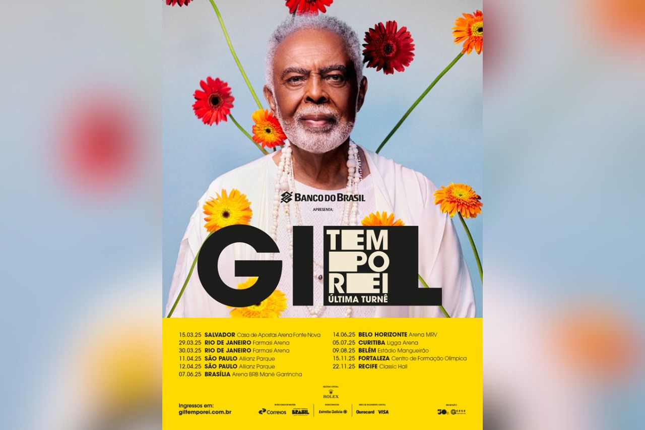 Gilberto Gil abre venda de ingressos para sua última turnê, TEMPO REI ...